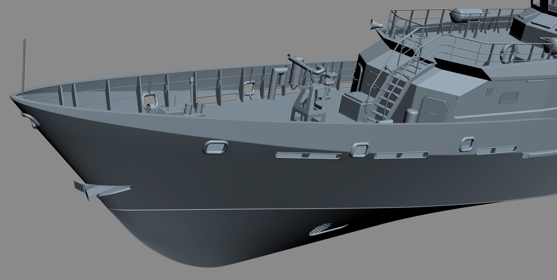 DAMEN Stan Patrol Vessel 4207 Coast Guard 3D Model - TurboSquid 2317965