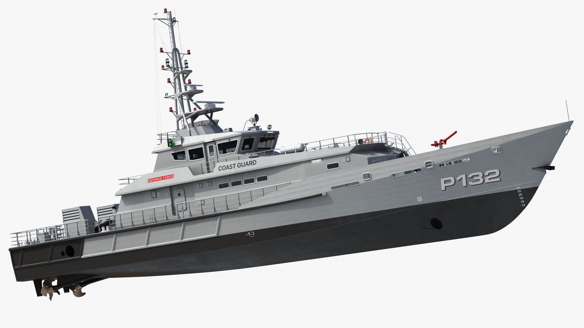 DAMEN Stan Patrol Vessel 4207 Coast Guard 3D Model - TurboSquid 2317965