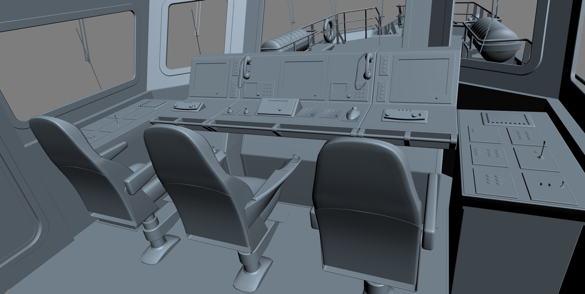 DAMEN Stan Patrol Vessel 4207 Coast Guard 3D Model - TurboSquid 2317965