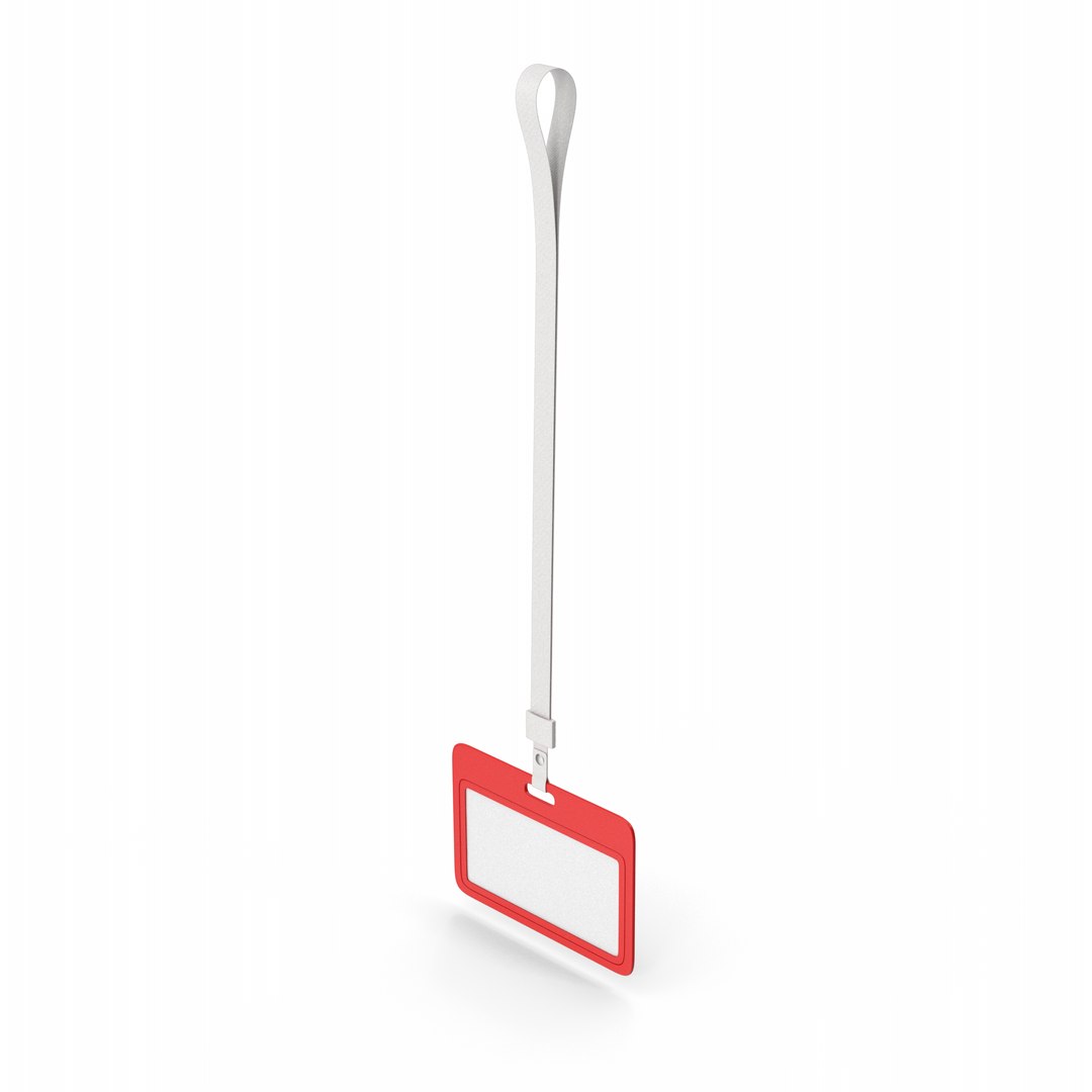Hanging ID Badge 3D Model - TurboSquid 2031478