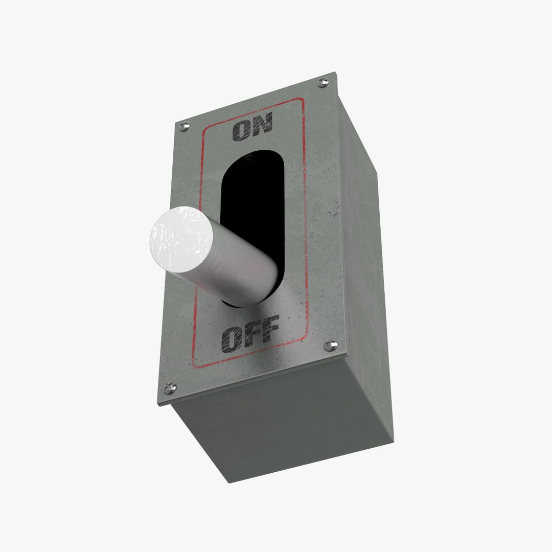 Cylinder Switch Button Model - TurboSquid 1205926
