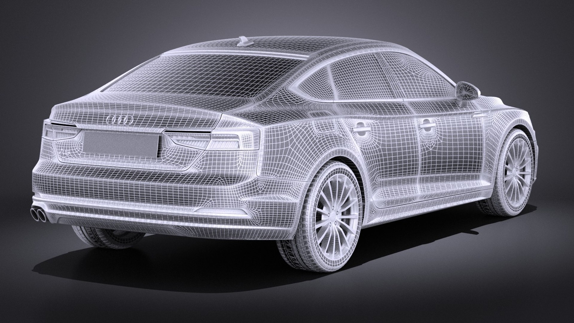 Audi A5 Sportback 3d Model