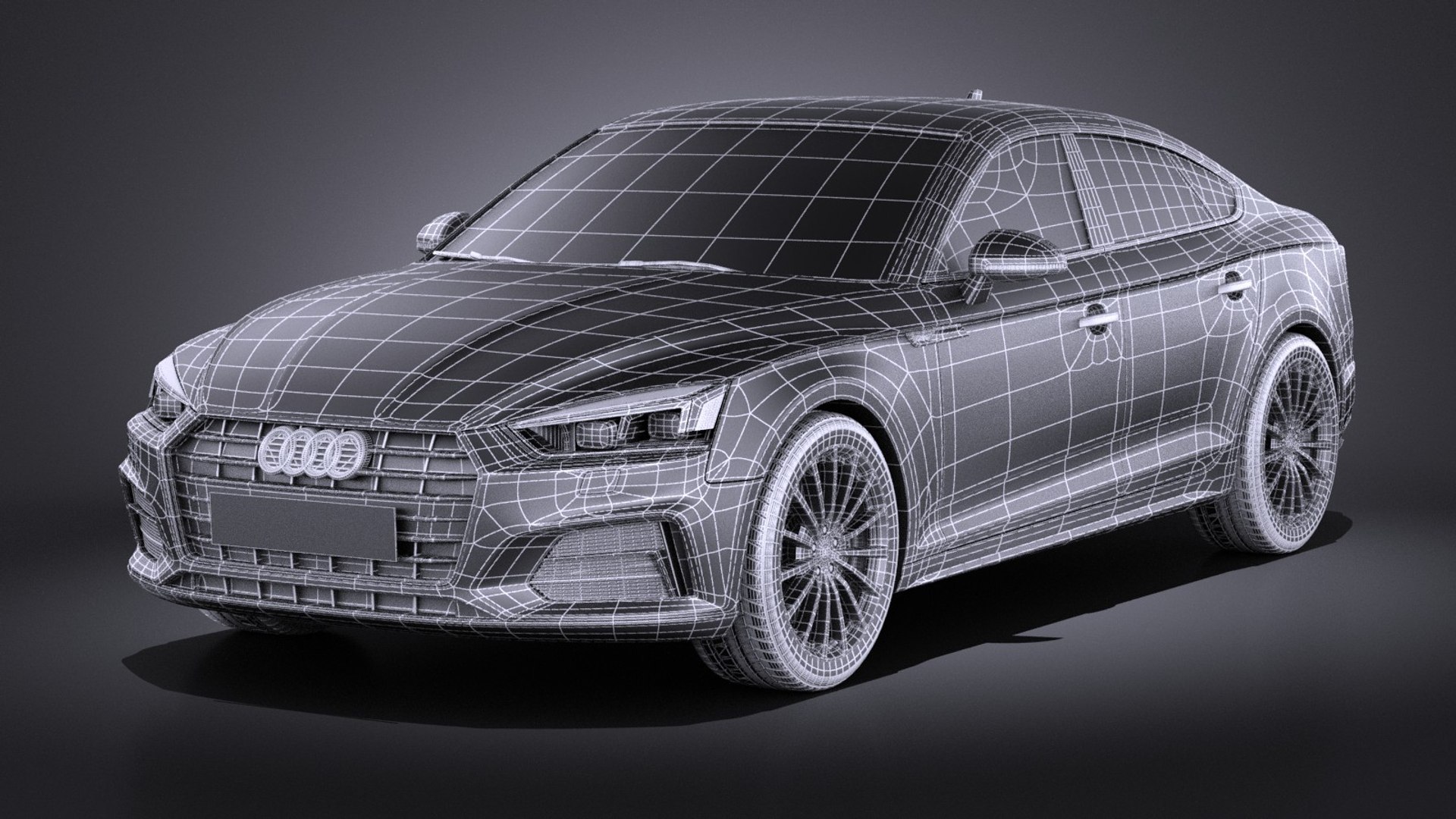 Audi A5 Sportback 3d Model