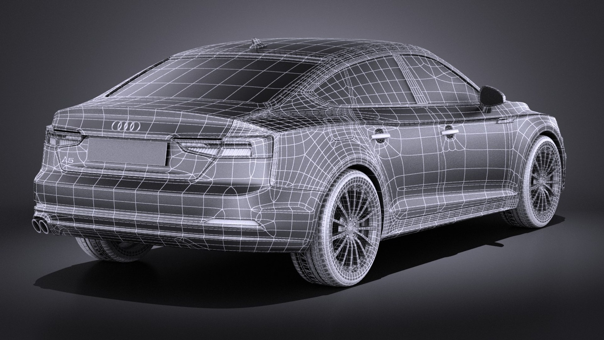 Audi A5 Sportback 3d Model