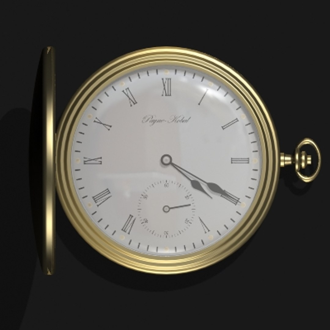 pocket watch 3d model