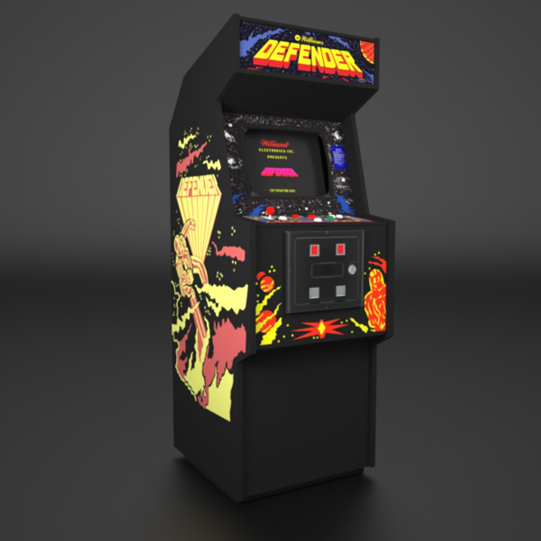 1980 Arcade Cabinet 3d Model