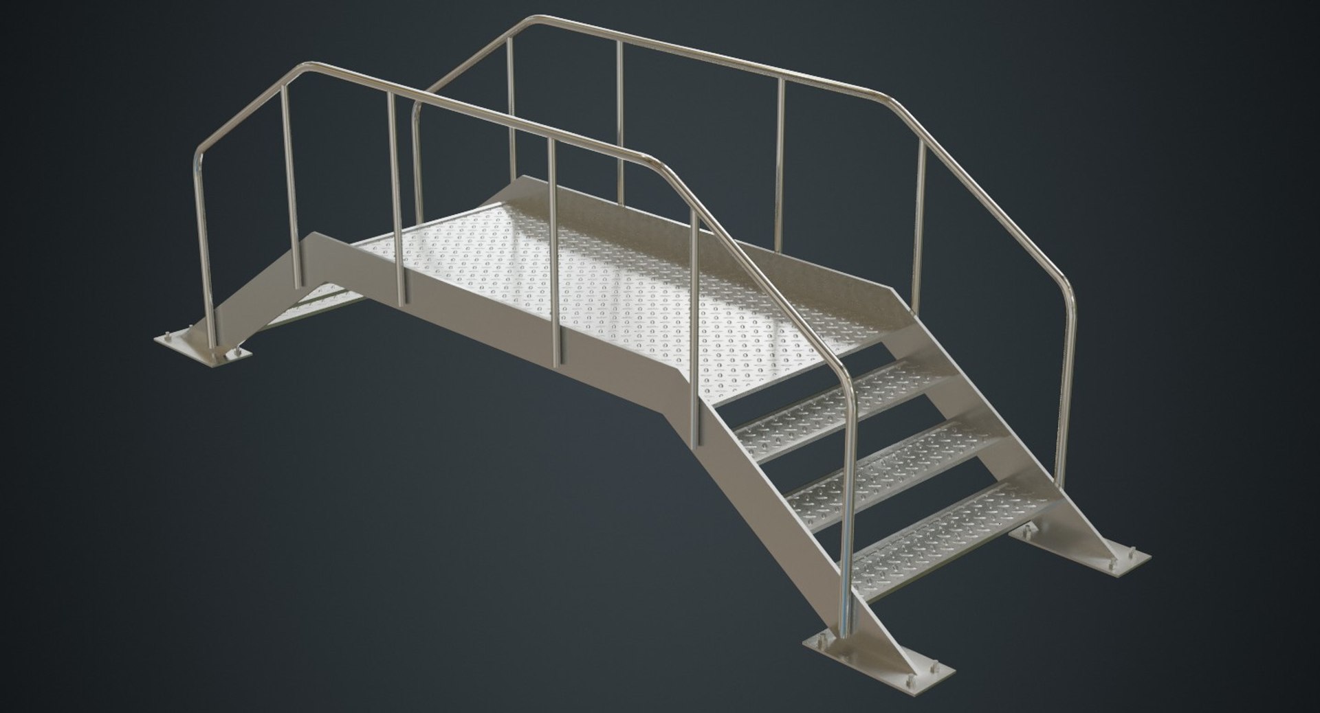 3D Stair 2c - TurboSquid 1342436