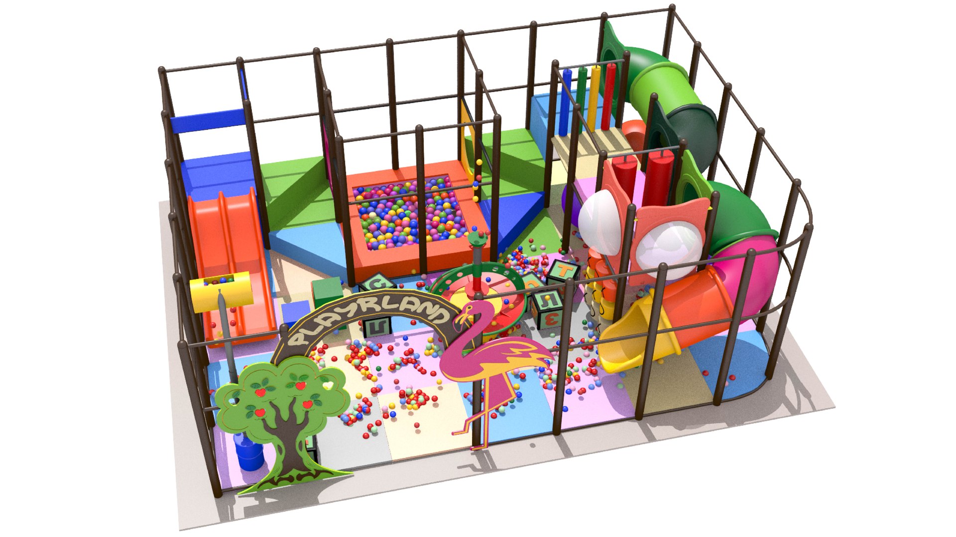 Indoor Playground Model - TurboSquid 1770090