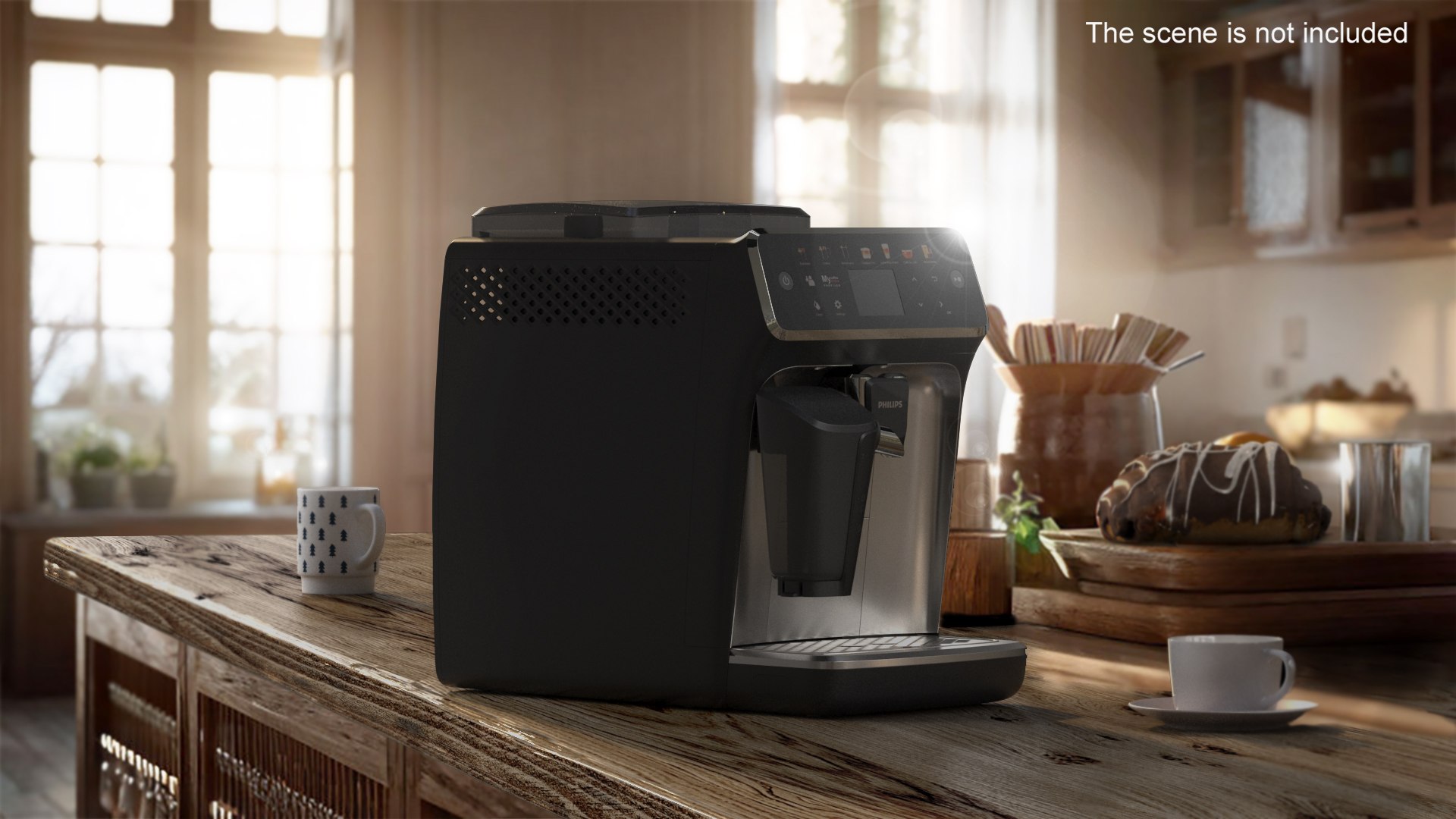 3D Coffee Machine Philips 5400 Lights On - TurboSquid 2259005