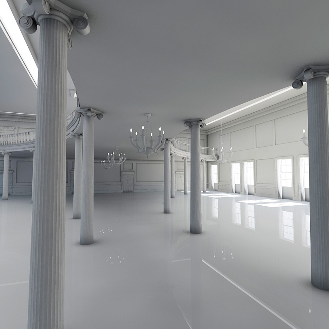 interior scene 3d model