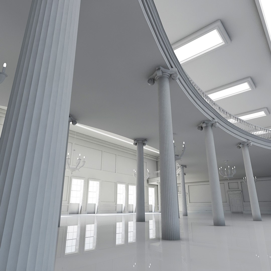 interior scene 3d model