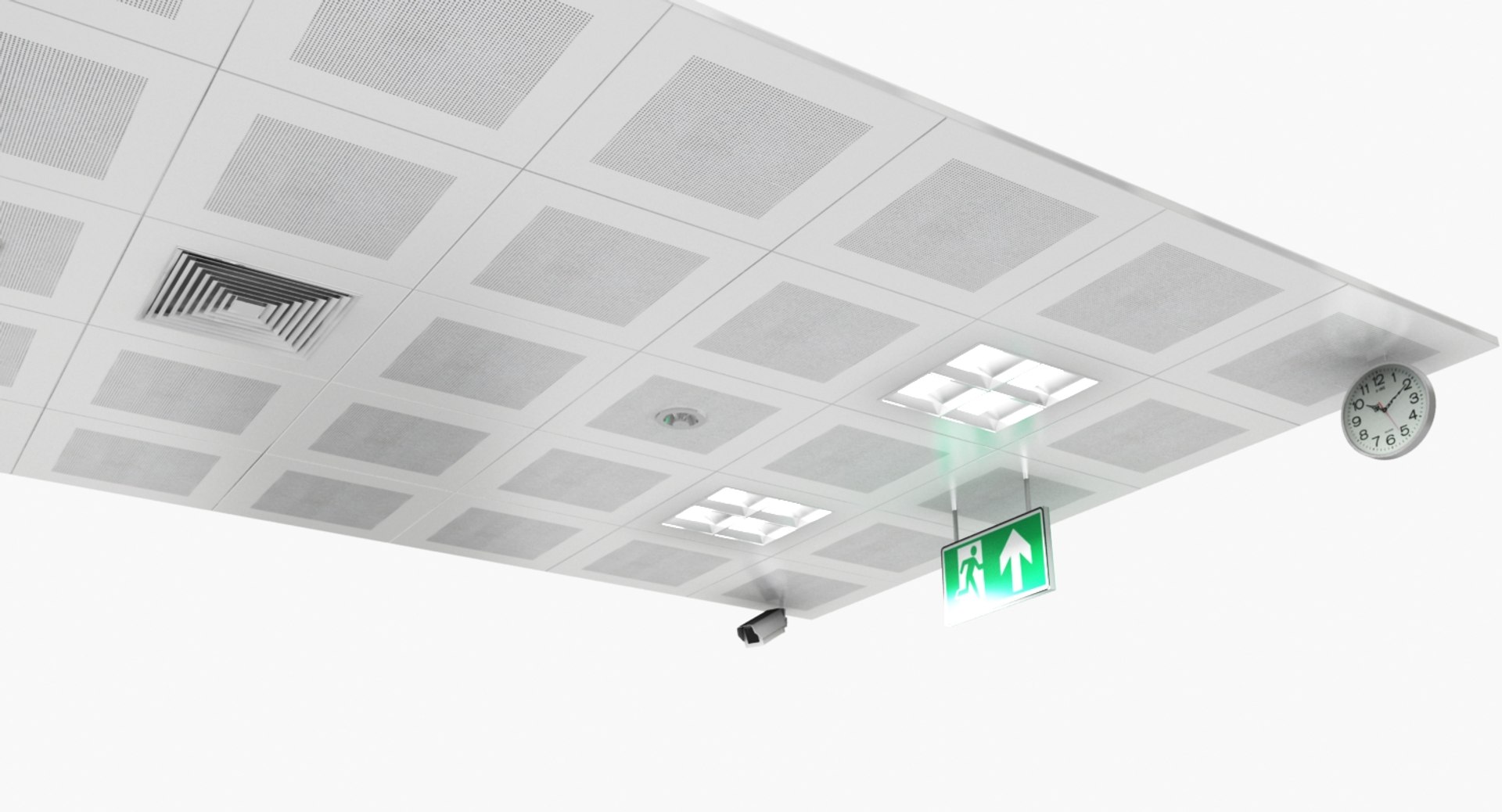 Ceiling Equipment Parts 3D Model - TurboSquid 1406814