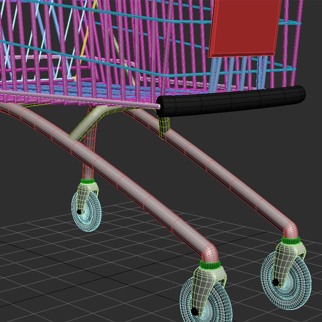 Shopping Cart 3d Model