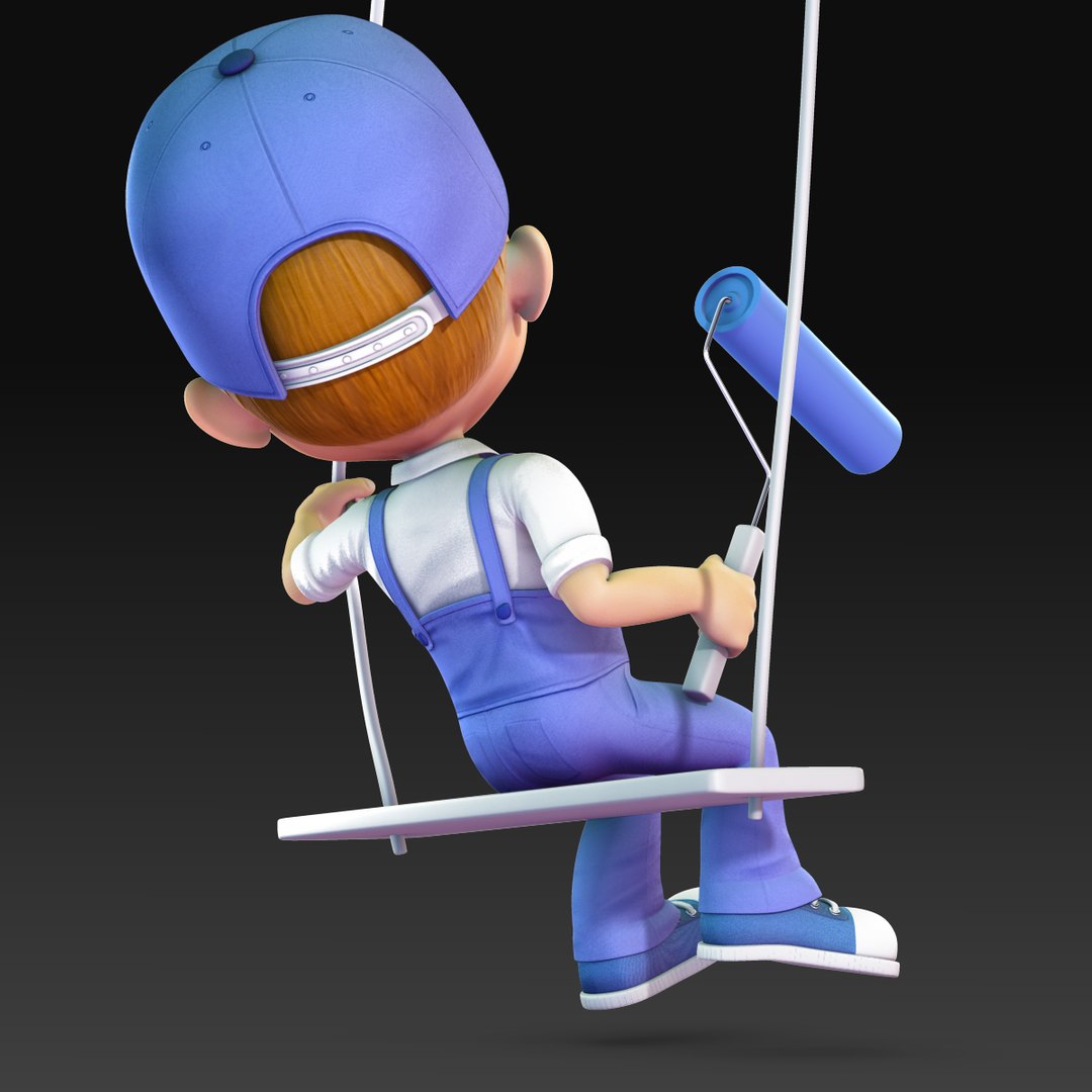 cartoon use 3d model