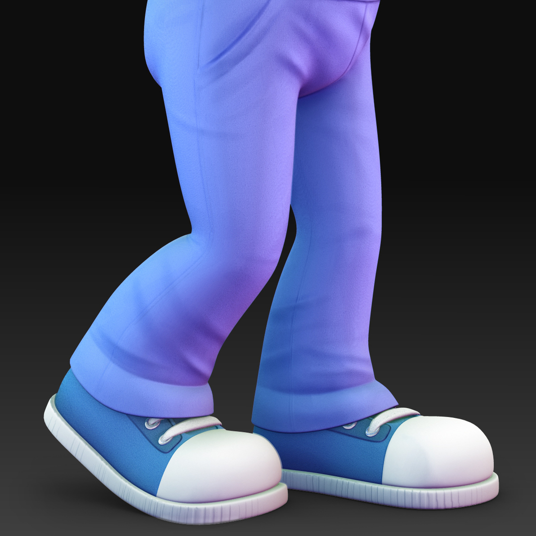 cartoon use 3d model