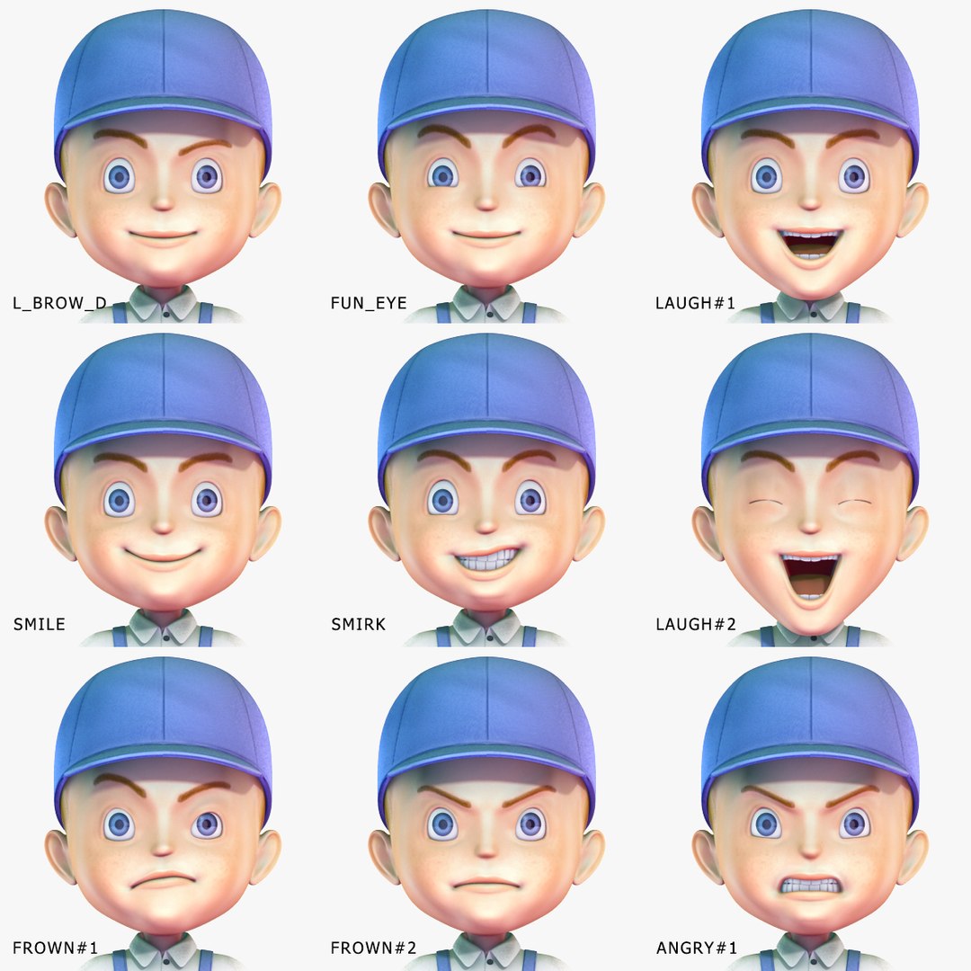 cartoon use 3d model