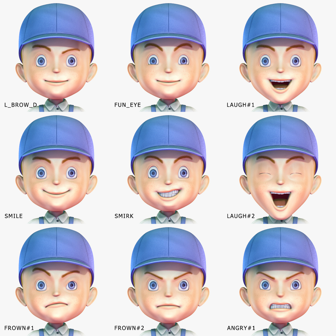 cartoon use 3d model