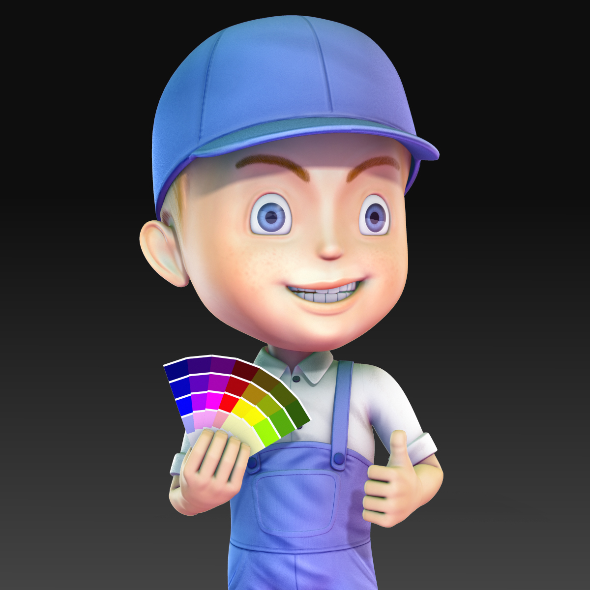 cartoon use 3d model