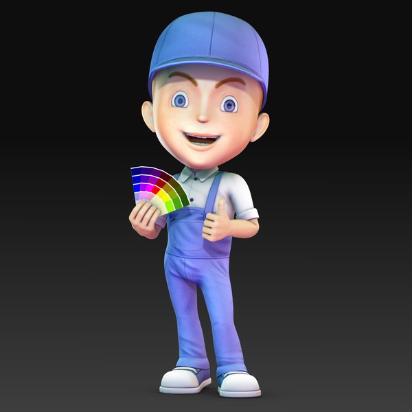 cartoon use 3d model