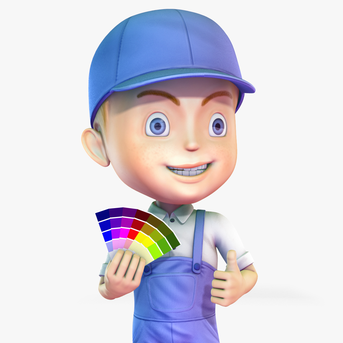 cartoon use 3d model