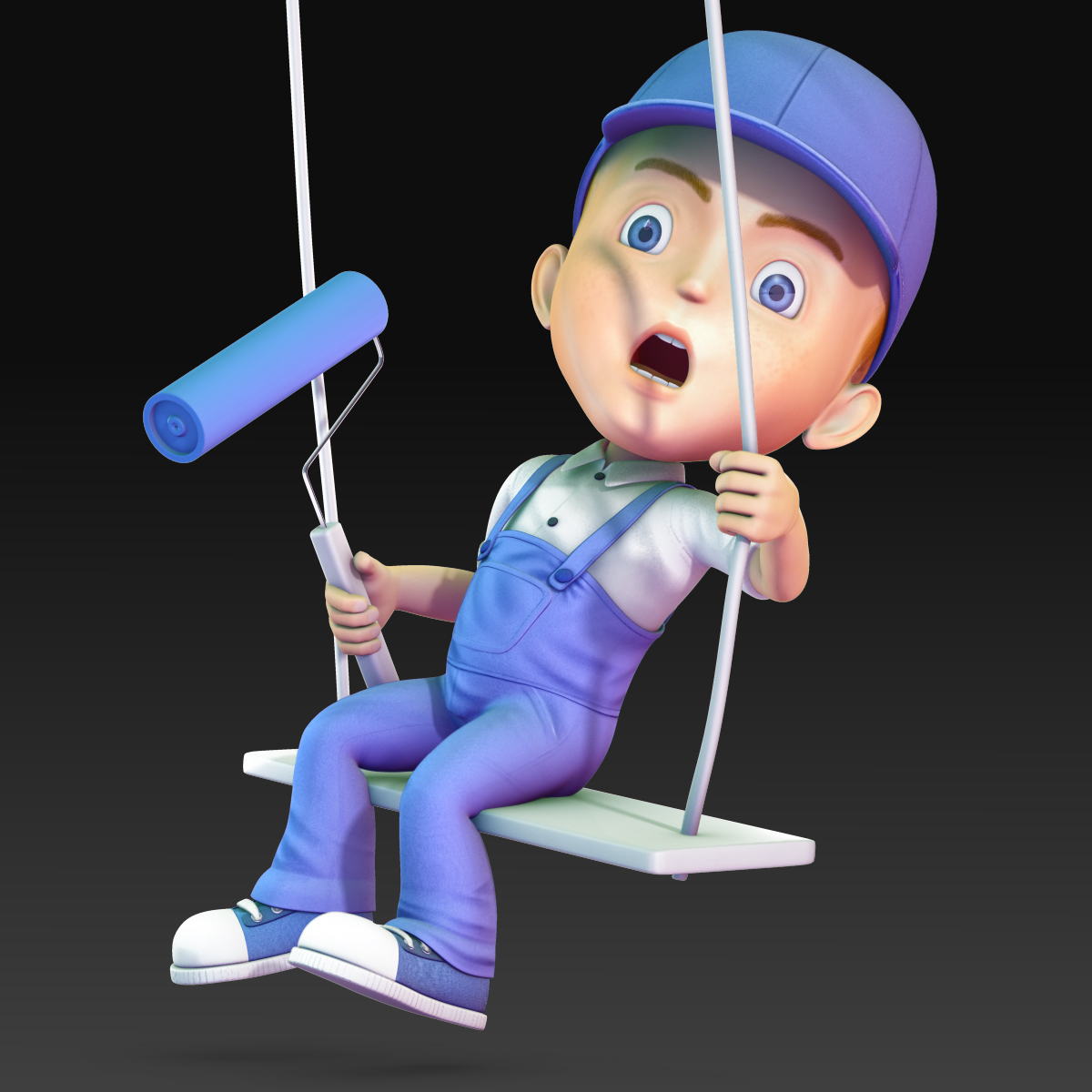 cartoon use 3d model