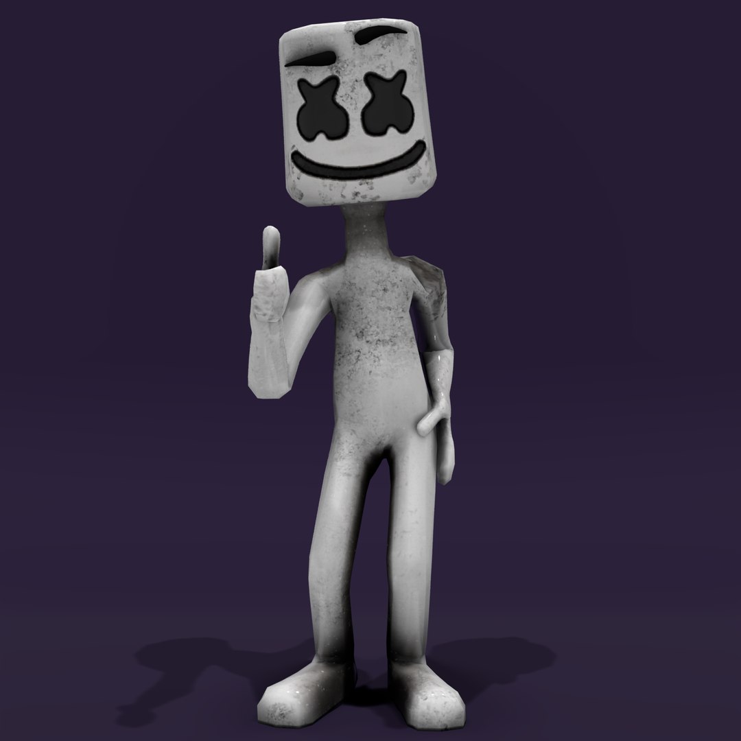 3D Cute Dj Marshmello - TurboSquid 1450428