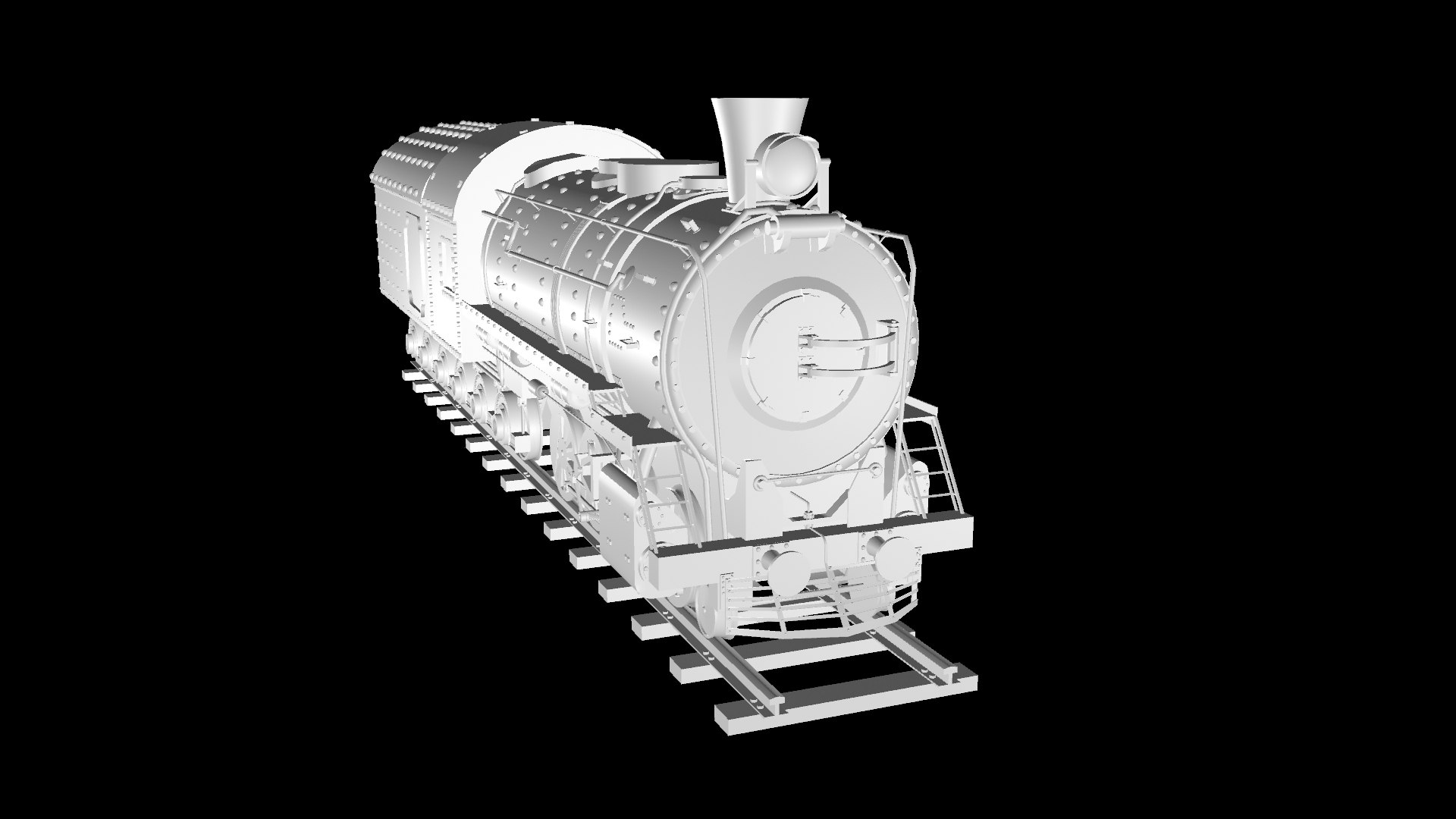 3D Vintage Train Engine Model - TurboSquid 1553454
