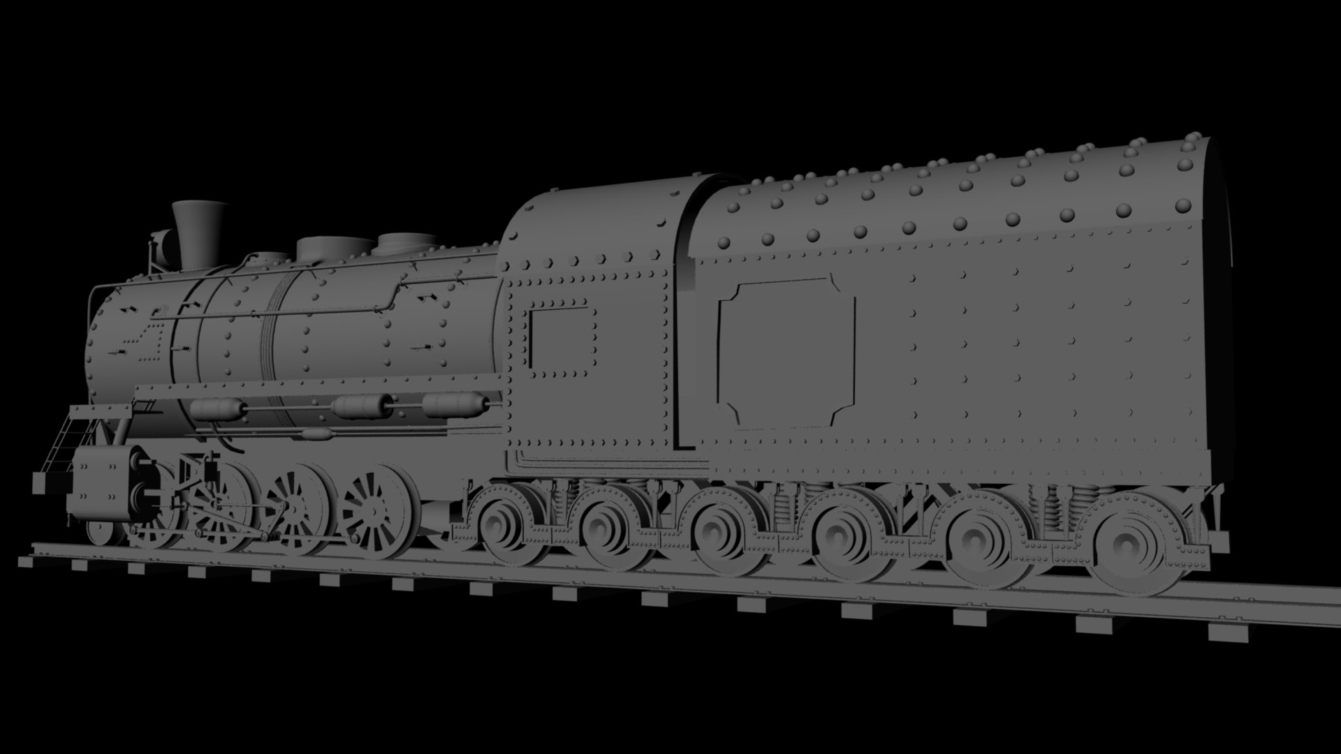 3D Vintage Train Engine Model - TurboSquid 1553454