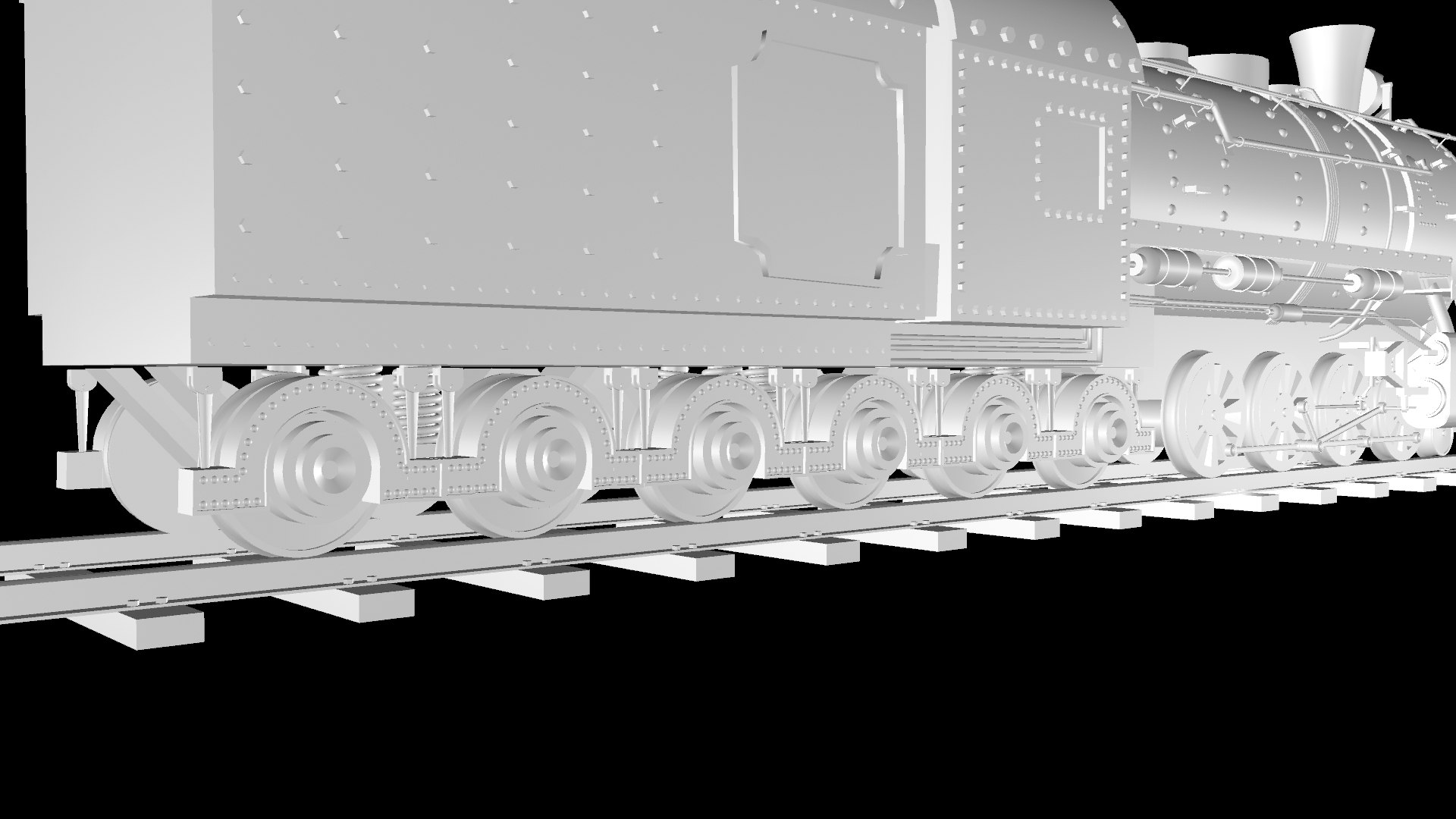 3D Vintage Train Engine Model - TurboSquid 1553454