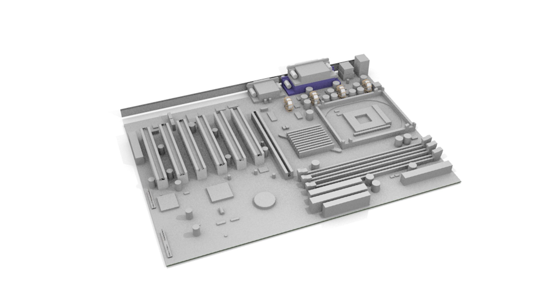 Motherboard 3d Model