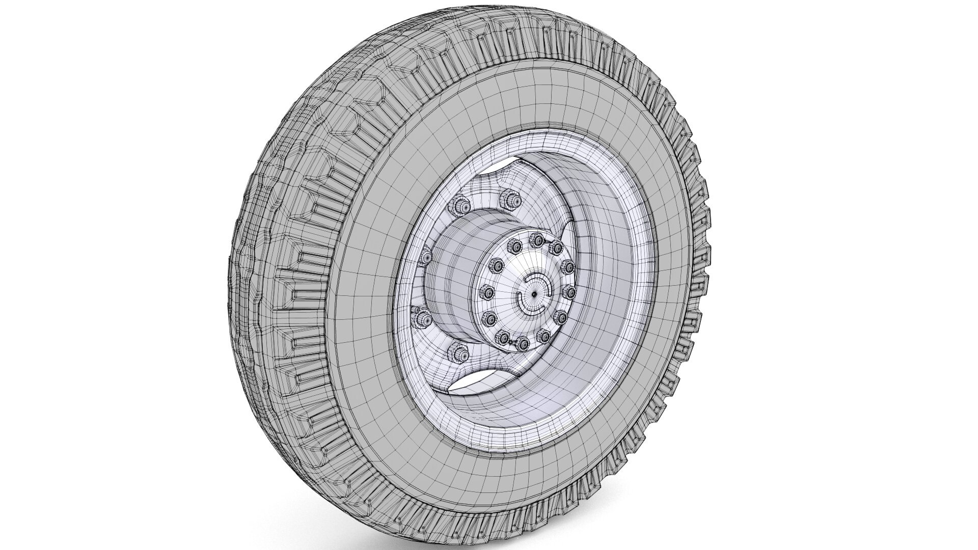 3D Tire Semi Model - TurboSquid 1577381