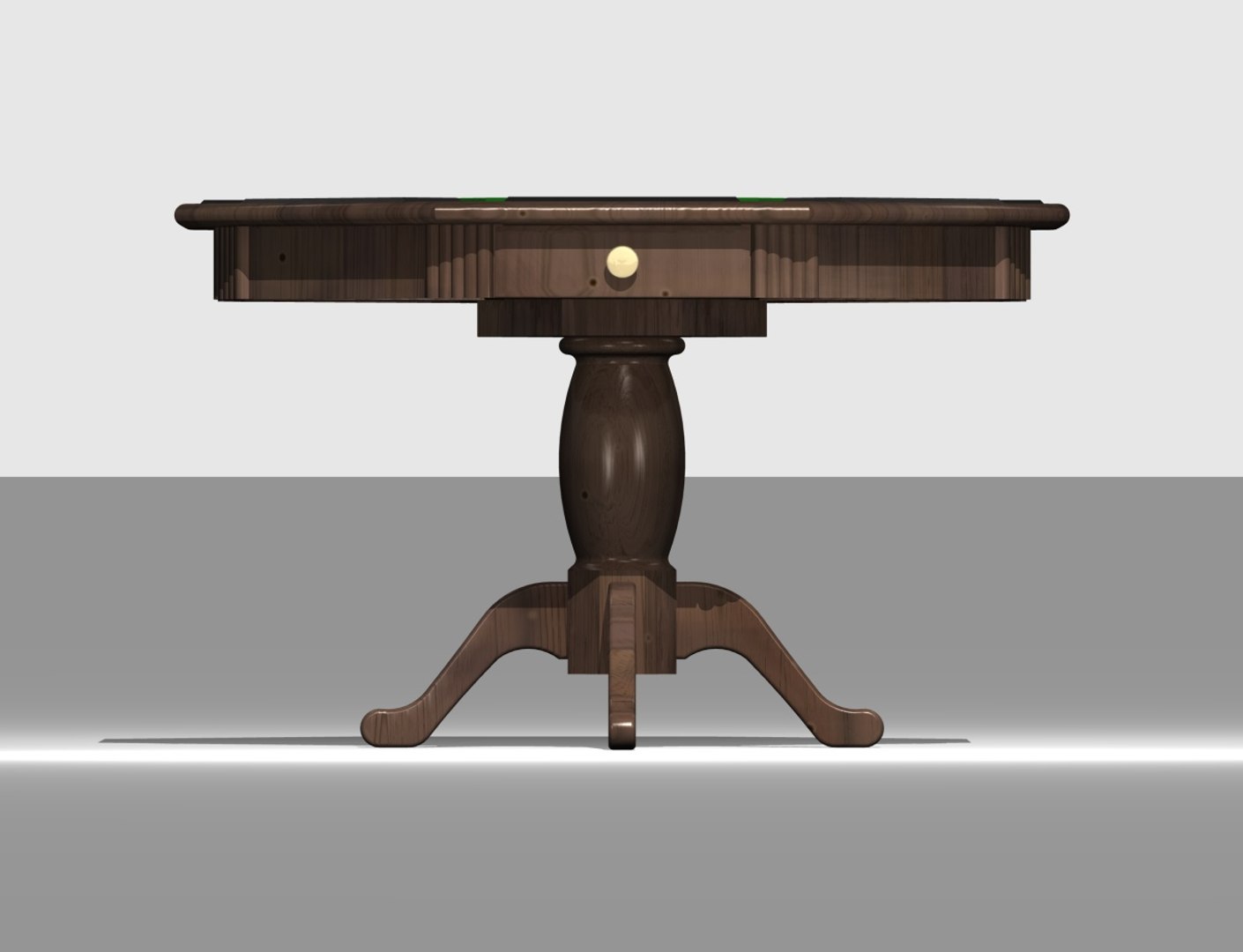 3d model card poker table