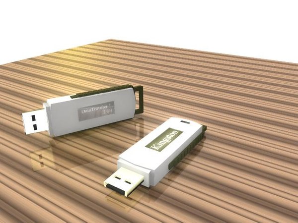 kingston flash drives 3d model