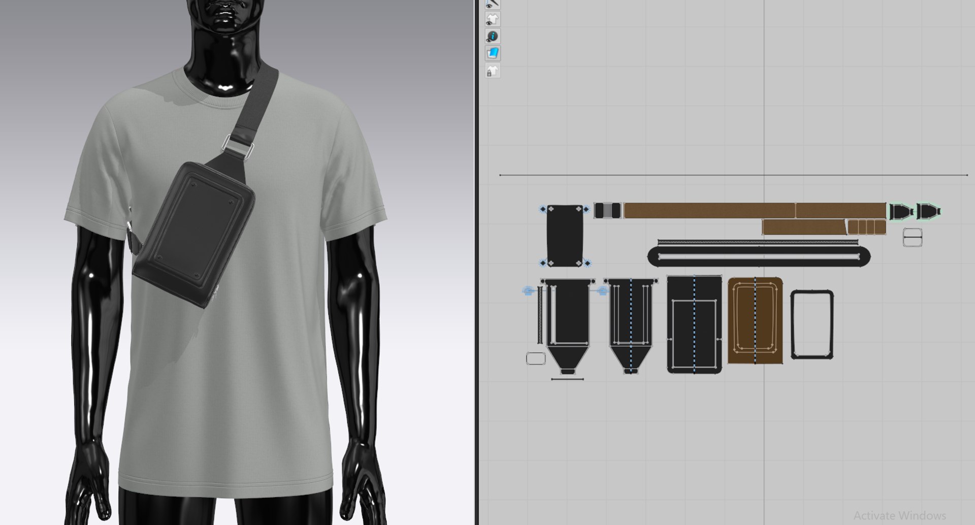 3D Crossbody Bag 3d Model - TurboSquid 2140533