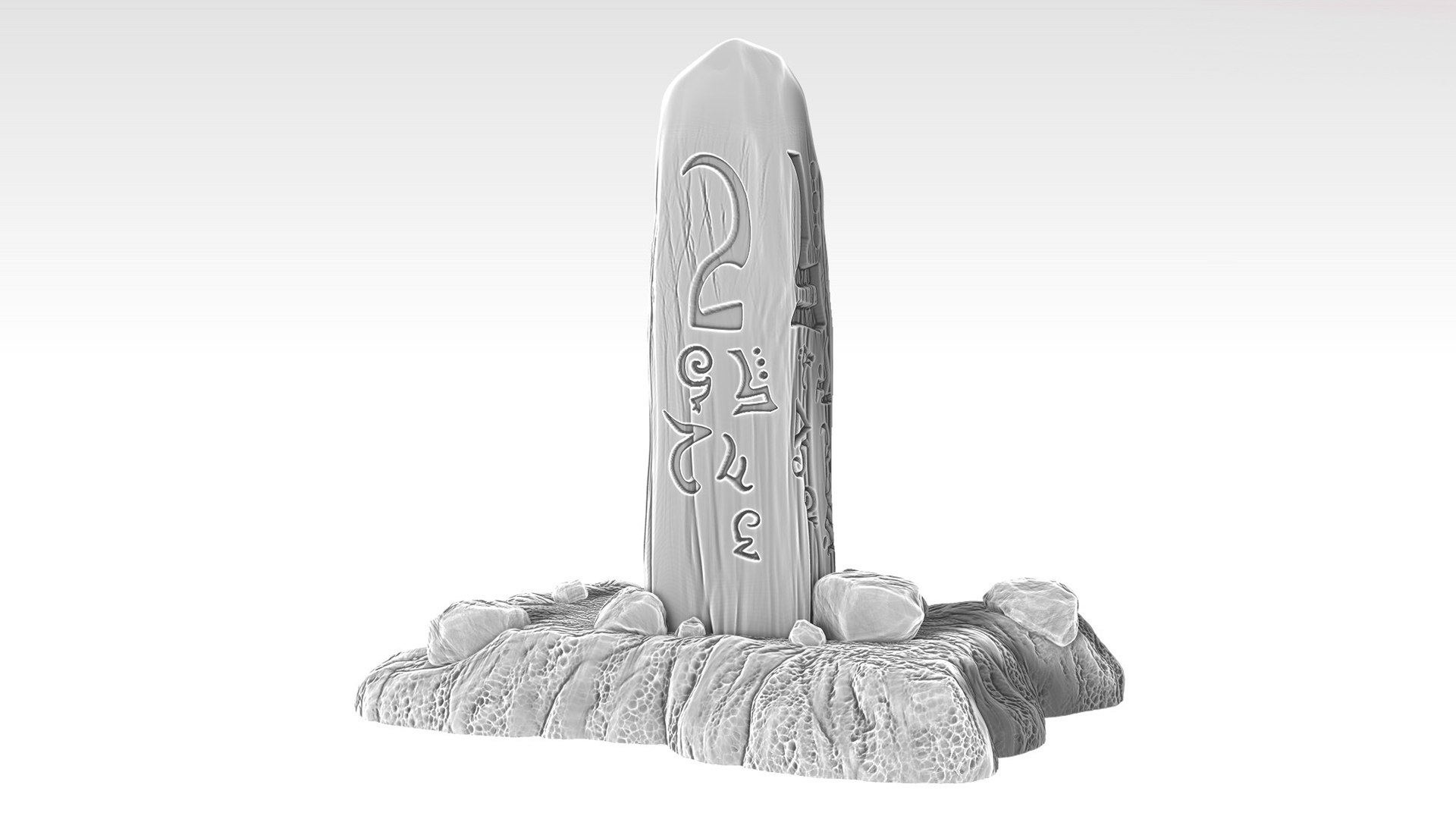3D Mysterious stone pillar model - TurboSquid 2156439