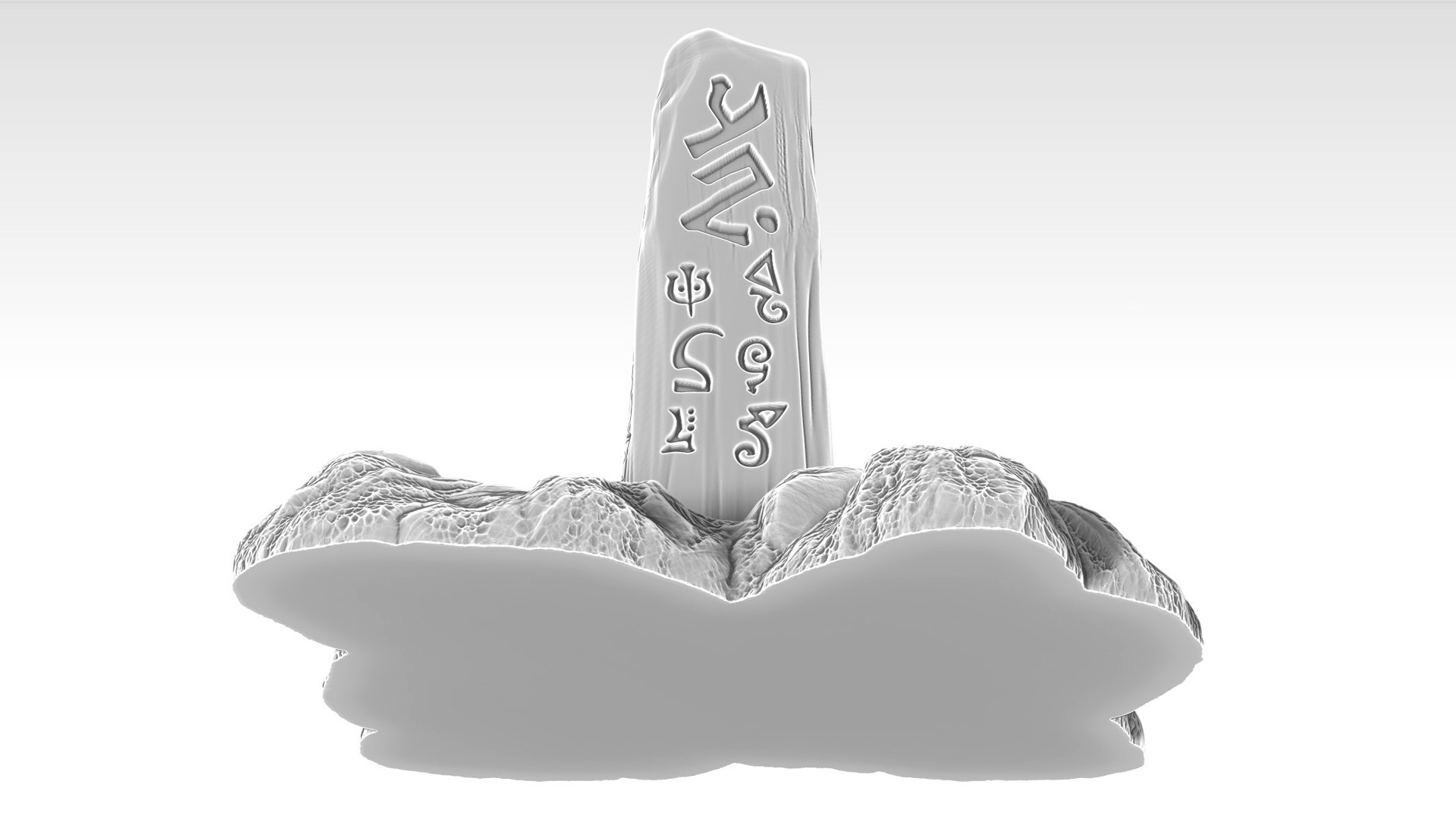 3D Mysterious stone pillar model - TurboSquid 2156439