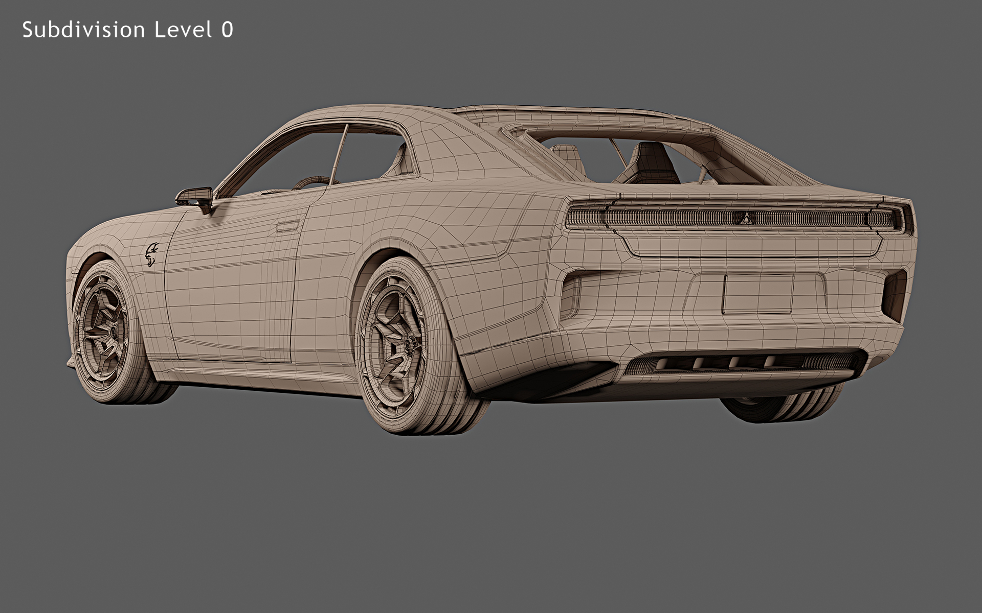 modelo 3d Dodge Charger Daytona SRT 2024 Concept Gris - TurboSquid 2072601
