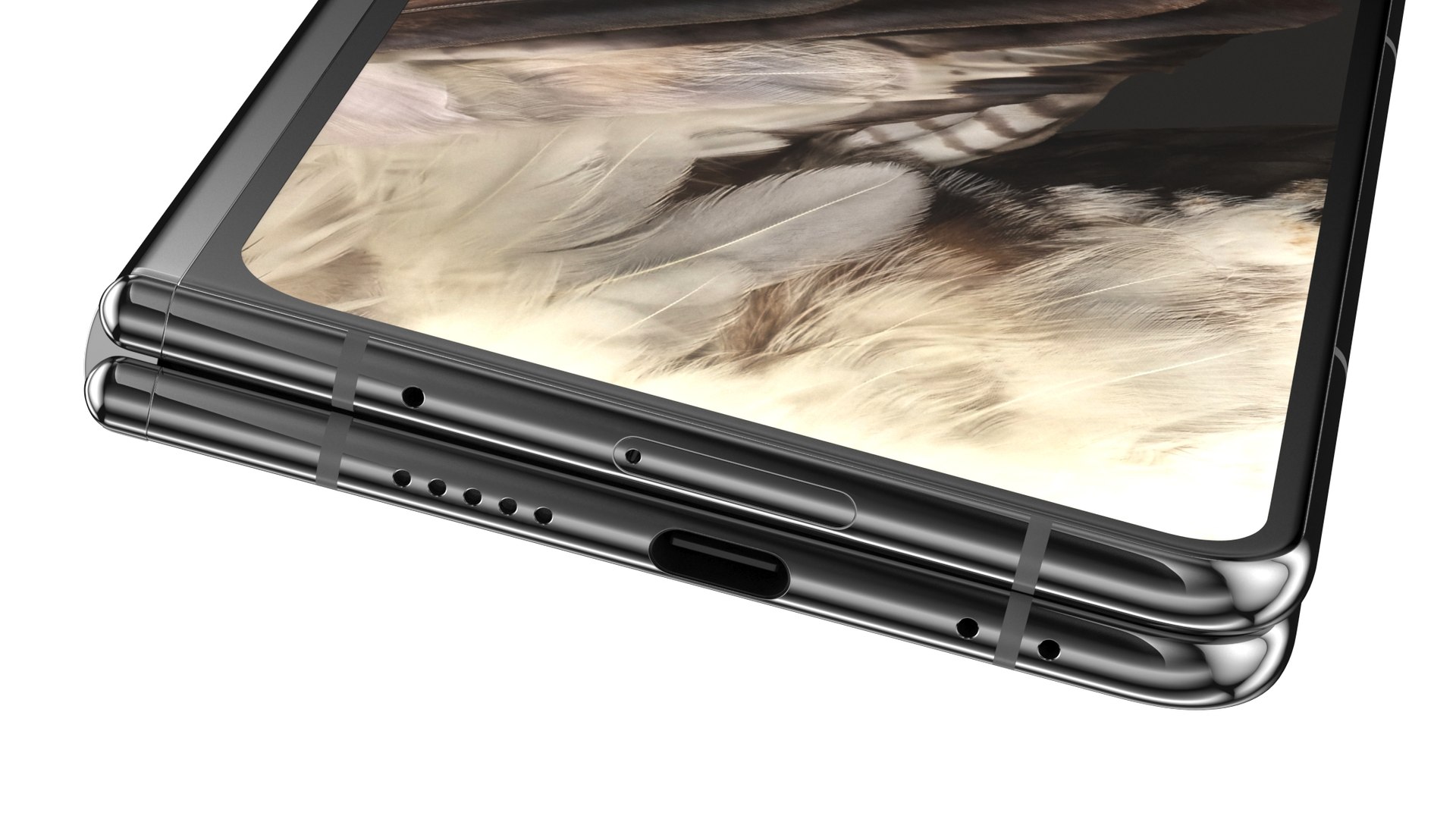 Google Pixel Fold Obsidian 3D Model - TurboSquid 2113189