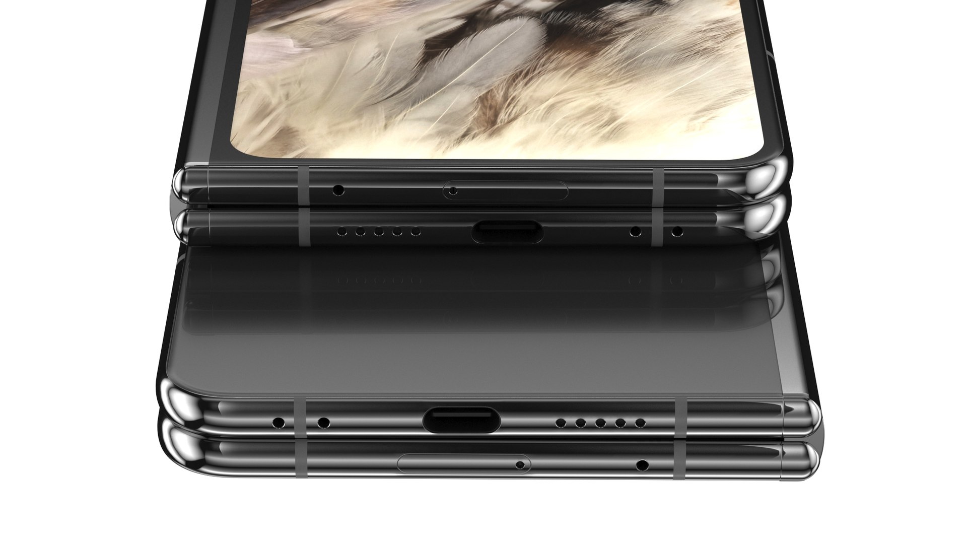 Google Pixel Fold Obsidian 3D Model - TurboSquid 2113189