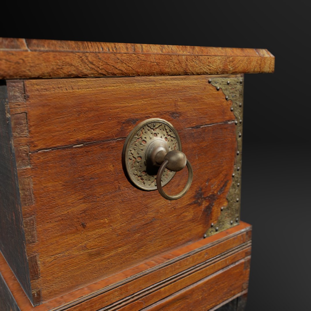 Captain Sea Chest 3d 3ds