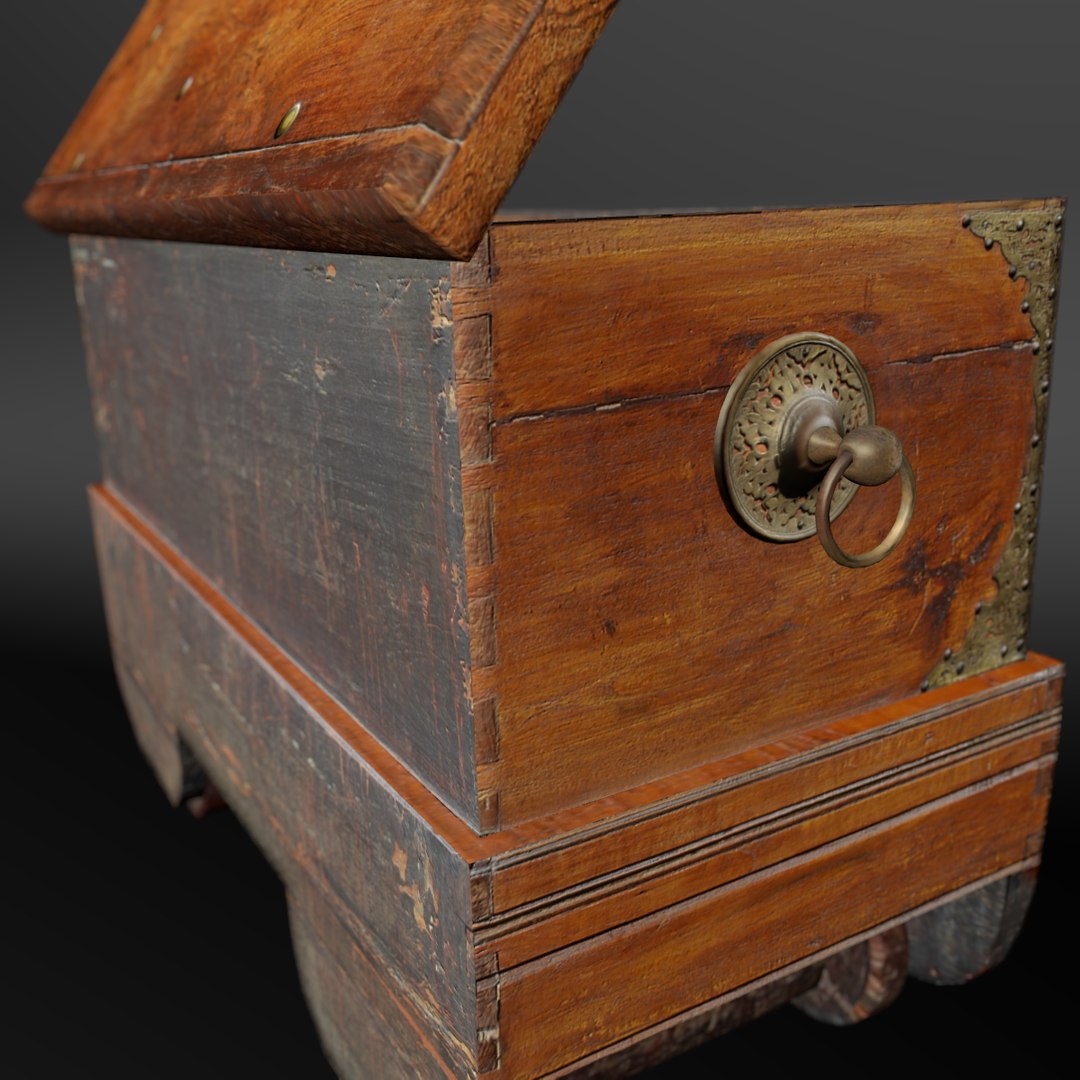 Captain Sea Chest 3d 3ds