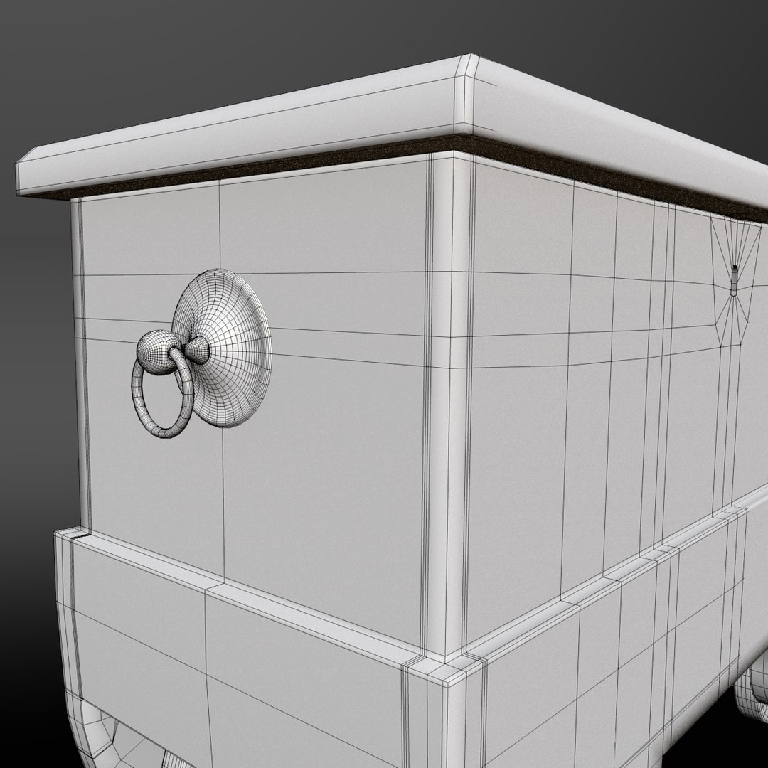 Captain Sea Chest 3d 3ds