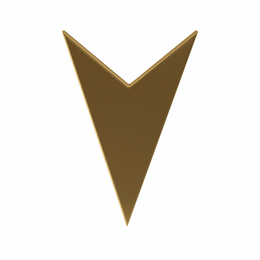 3D Gold Arrow Pin - TurboSquid 2200787