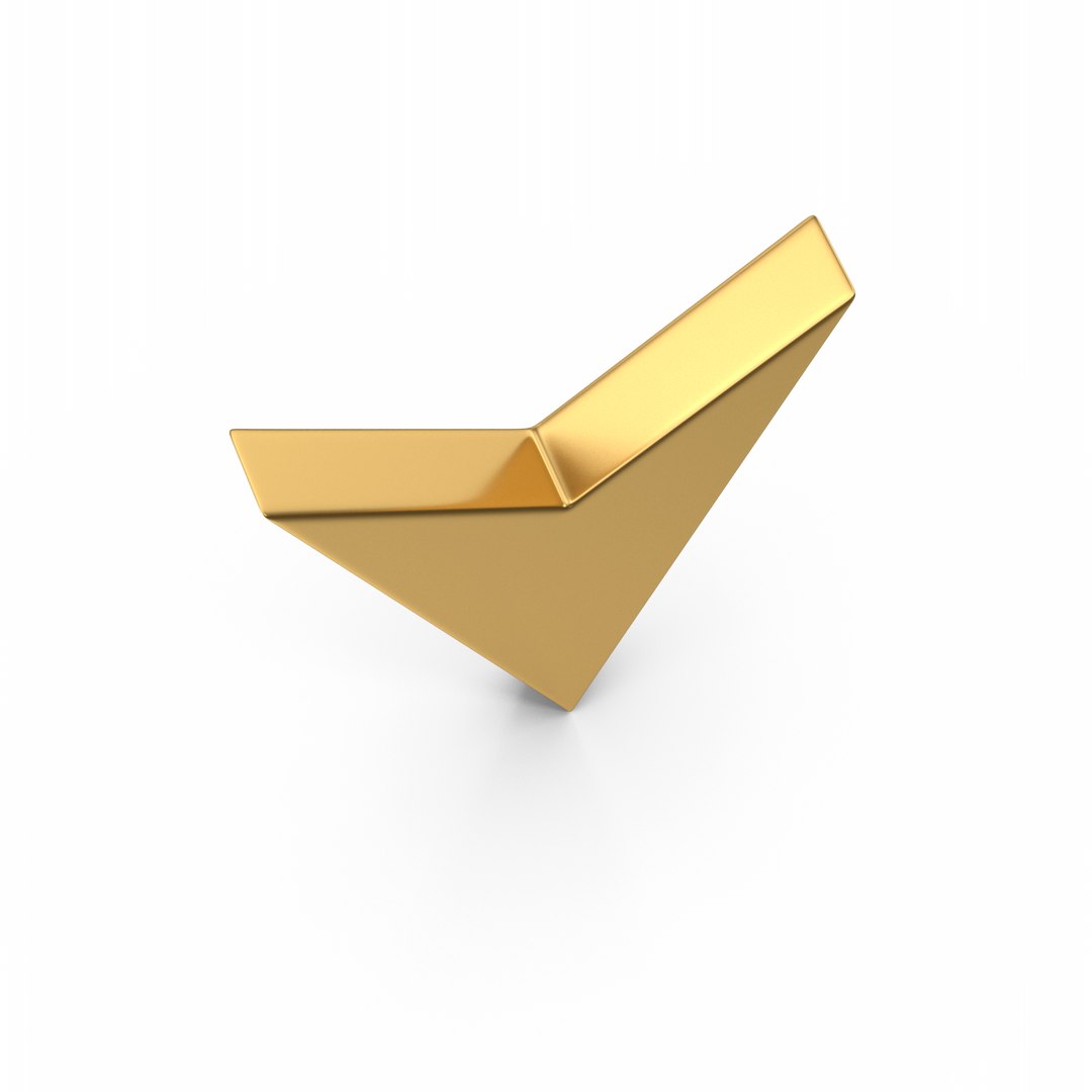 3D Gold Arrow Pin - TurboSquid 2200787