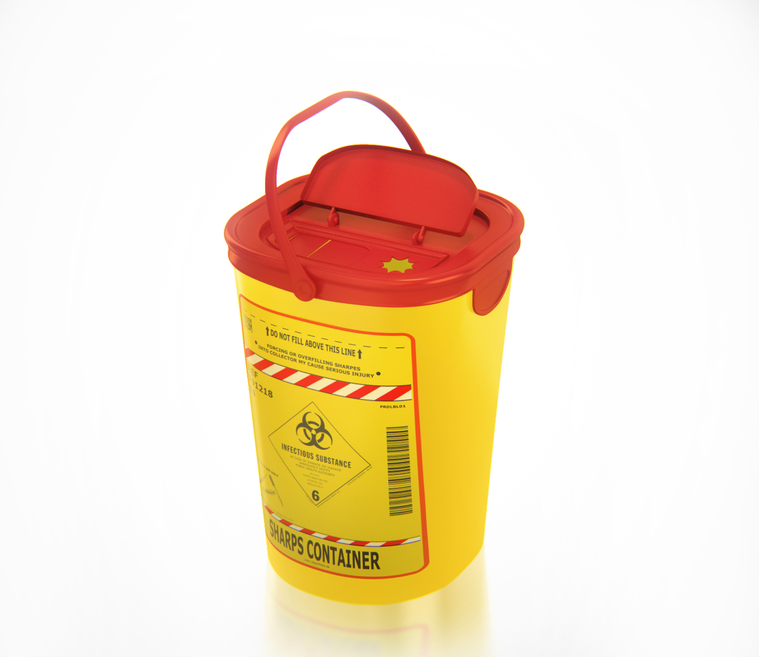 3d medical sharp container