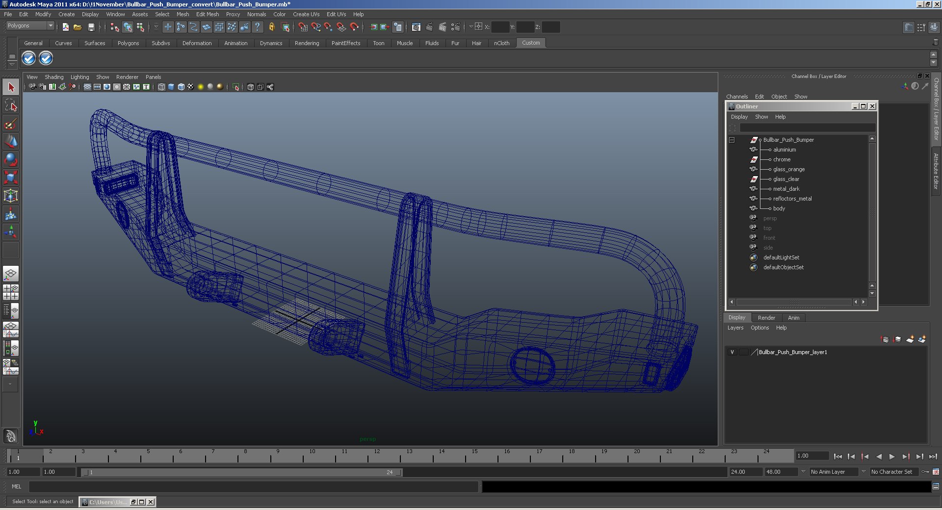 3D Model Bullbar Push Bumper - TurboSquid 1361744
