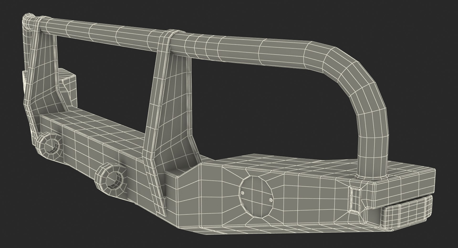 3D Model Bullbar Push Bumper - TurboSquid 1361744