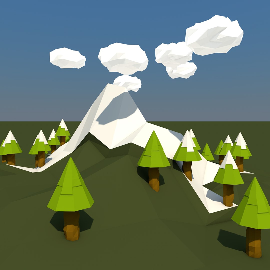 3d Real Mountain Landscape