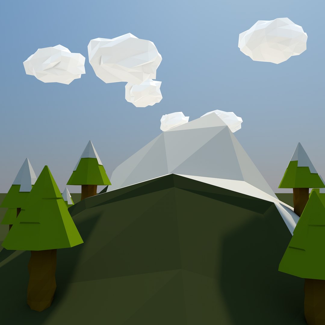 3d Real Mountain Landscape