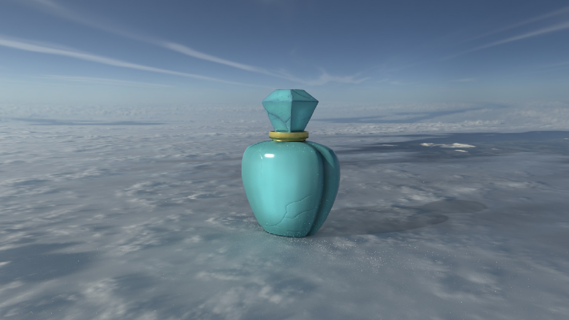 Stylized Perfume Bottle PBR Low-poly Game Ready Low-poly 3D Model Model ...